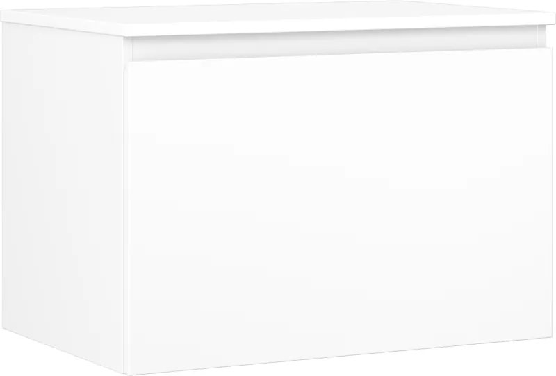 Mexen Orio, koupelnová skříňka 70 cm s horní částí, 1 zásuvka, bílá matná, 91A10-07047-1-BFC01
