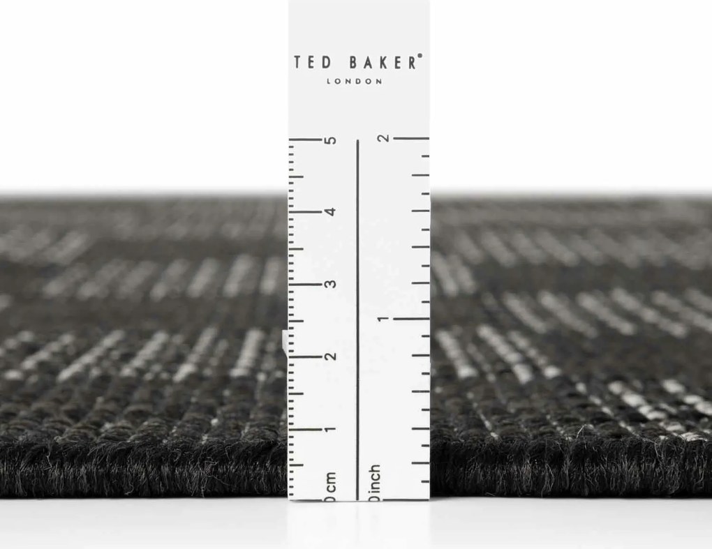 Ted Baker, Kusový koberec Ted Baker Haringey 106385 Black White, 120x170, černobílá, chodba / předsíň