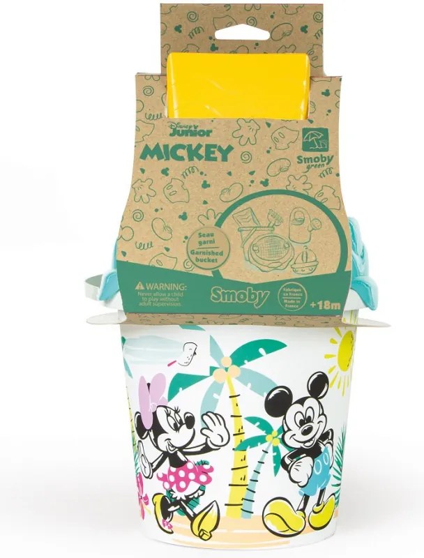 Smoby Green Kyblík Mickey Minnie Mouse s příslušenstvím a bioplastovou konví