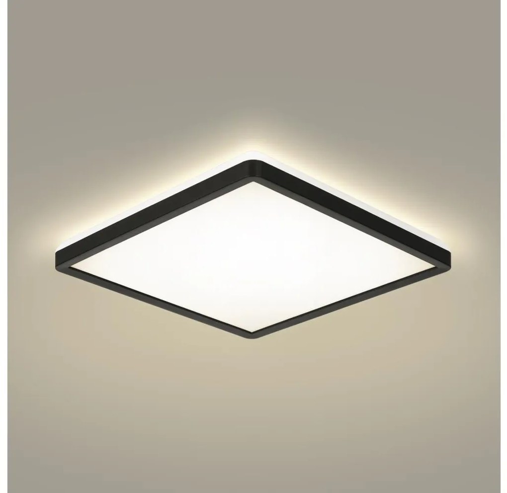 Brilagi - LED Koupelnové svítidlo ULTRA SLIM LED/24W/230V 42x42 cm černá IP54