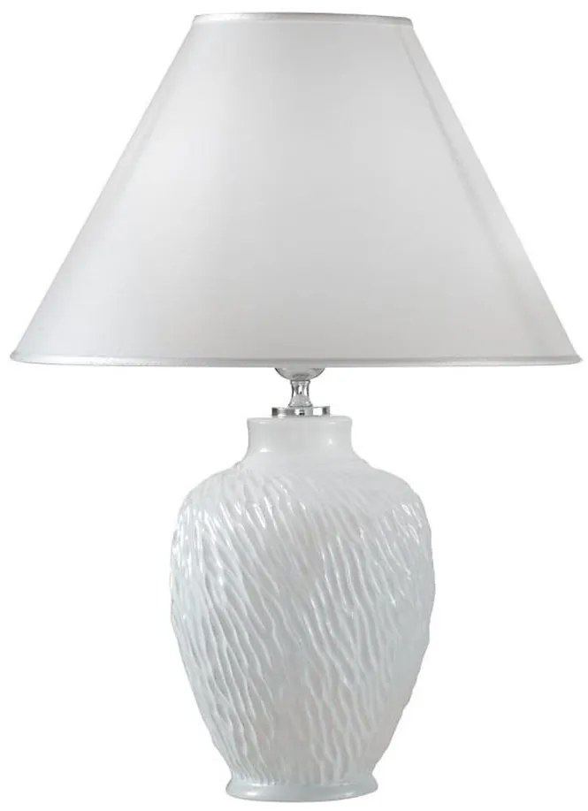 Kolarz A1340.70 - Stolní lampa CHIARA 1xE27/100W/230V bílá pr. 30 cm