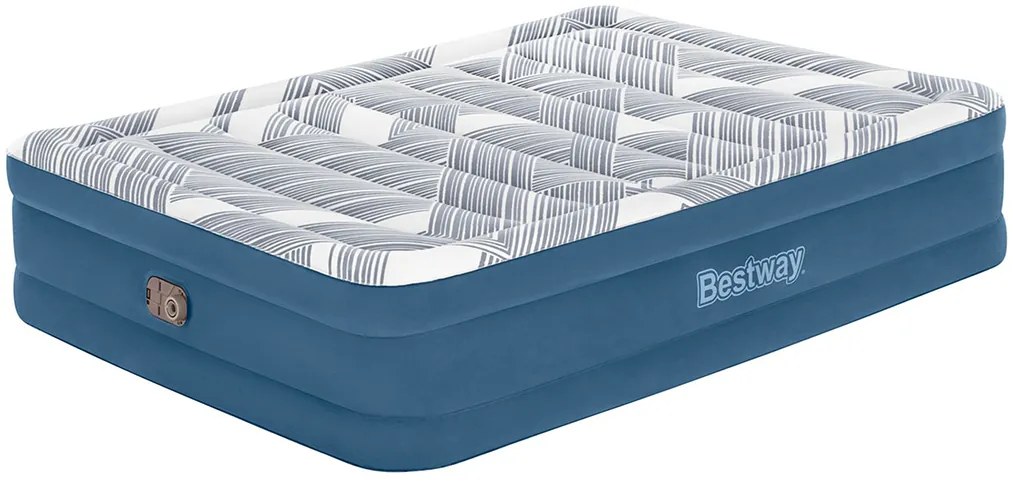 BESTWAY TriTech Queen Nafukovací postel s vestavěnou pumpou, 203 x 152 x 46 cm 6713C