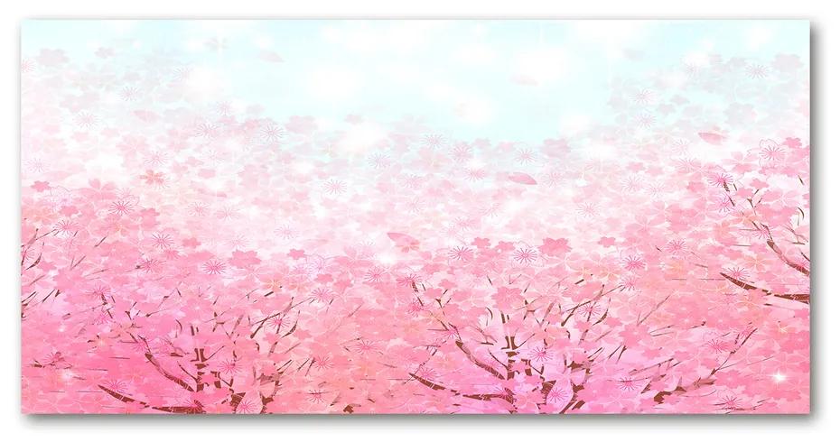 Wallmuralia Foto obraz akrylové sklo Květy višně 120x60 cm