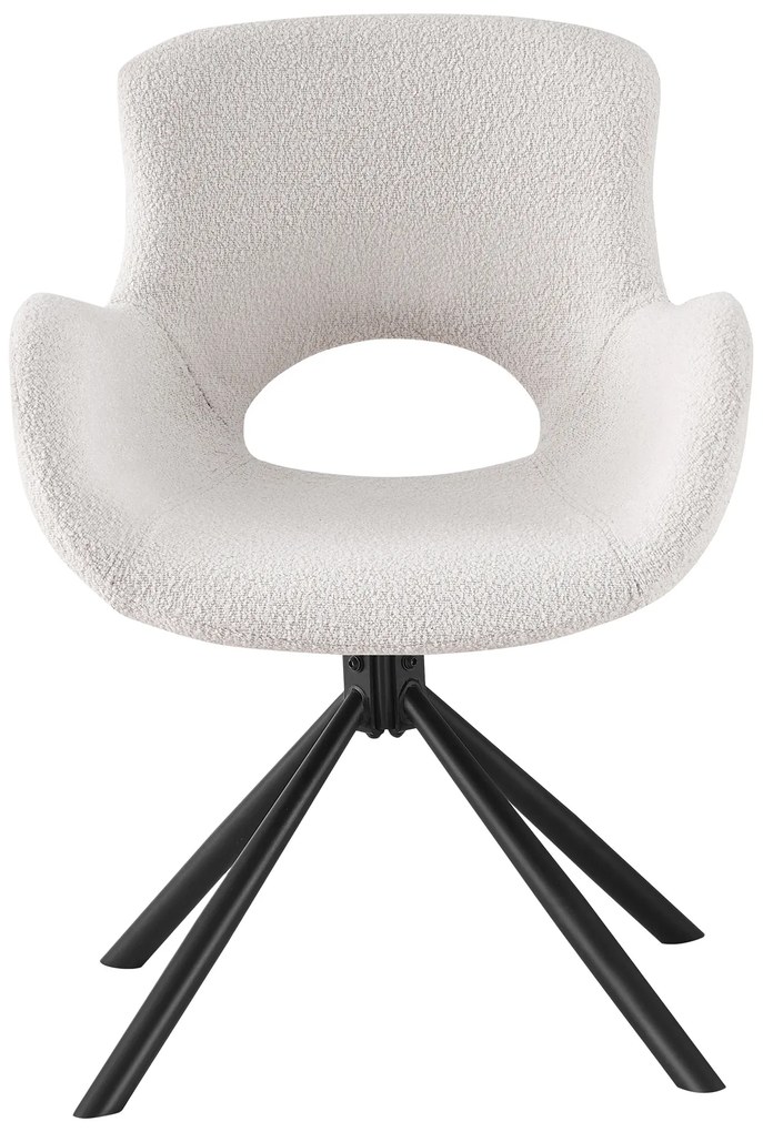 House Nordic Jídelní židle AMORIM bílé bouclé 1001186