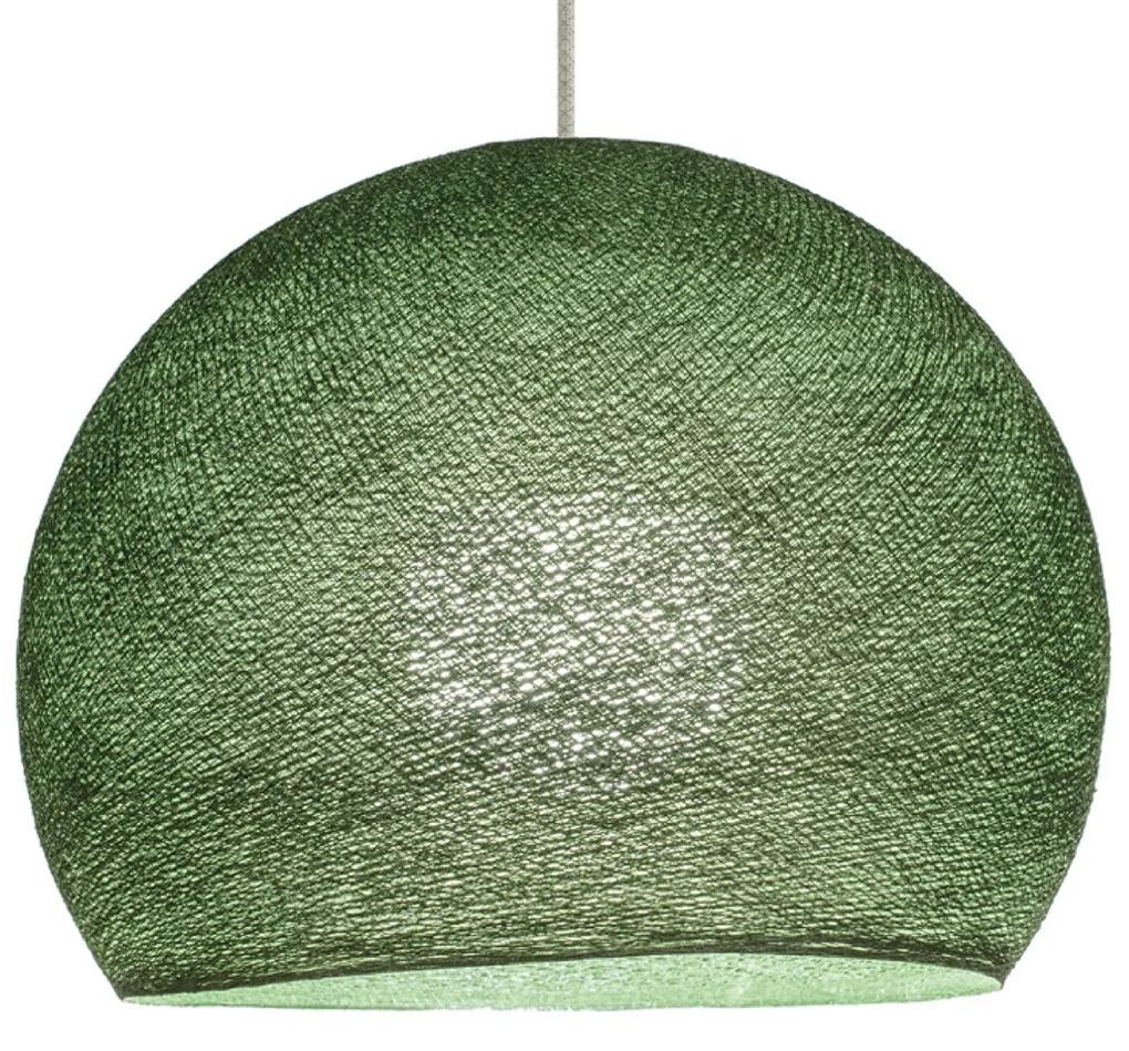 creative cables Závěsná lampa se stínidlem kupole z PE vlákna, polyester Barva: Olivově zelená, Průměr: XS - Ø 25 Cm