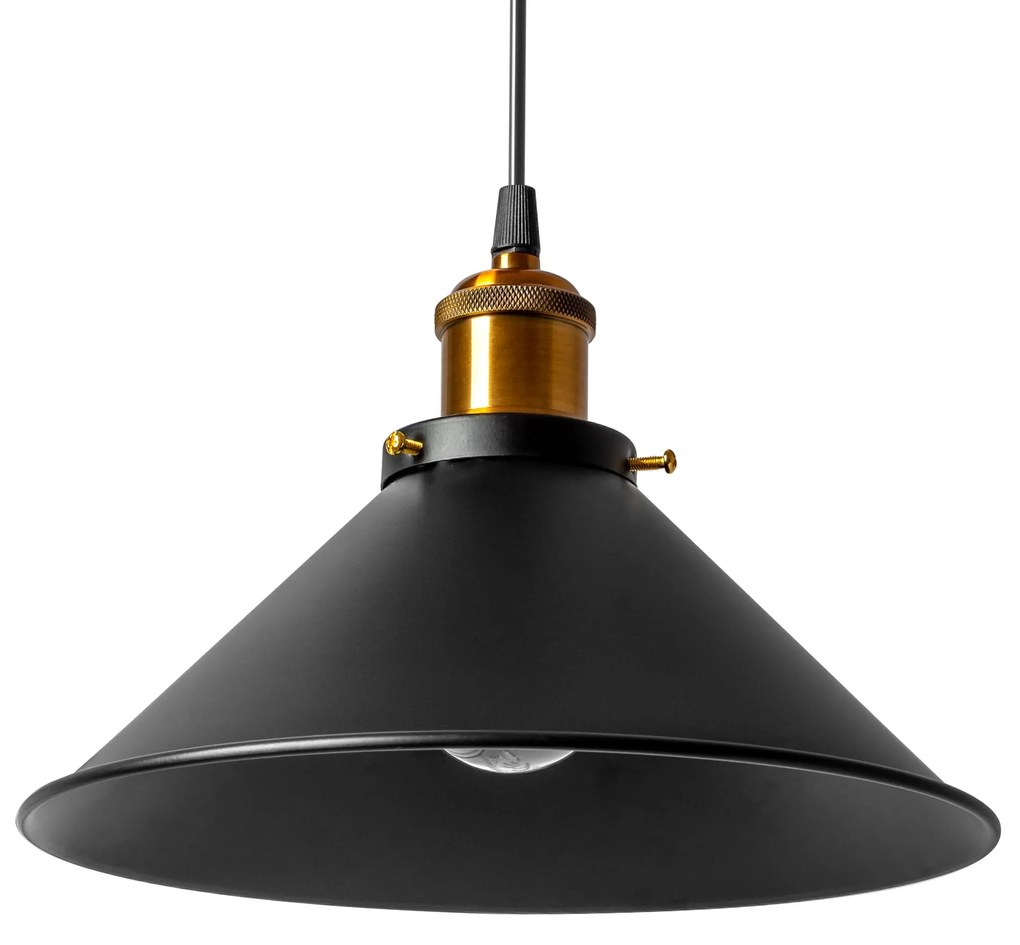 Toolight Černé stropní osvětlení OSW-00204 Porto