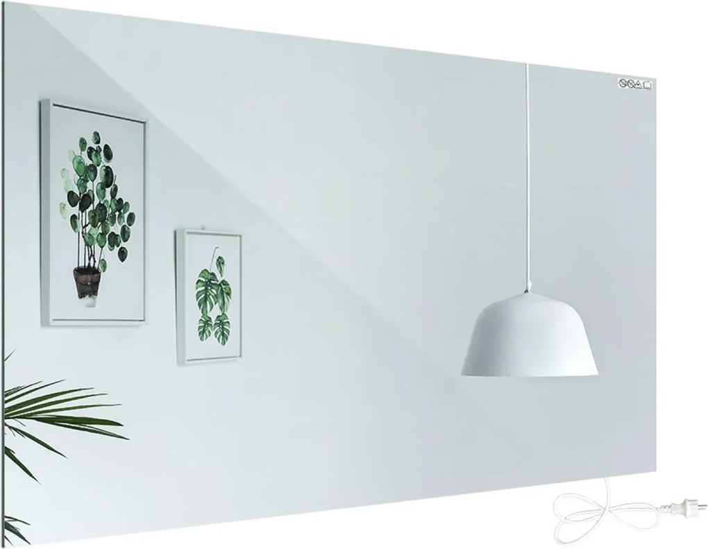 Zrcadlový infrapanel MIRROR 450W | Výhřevnost 8 m2 | 80x60 cm | WiFi termostat | Dálkový ovladač | Zrcadlo na šířku