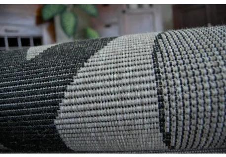 koberec SIZAL FLOORLUX 20272 YOLO stříbro / černý velikost 200x290 cm | krásné koberce cz