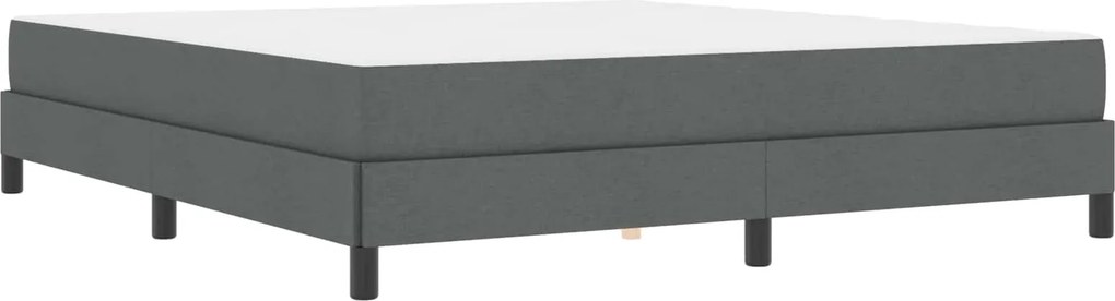 Postel s boxspringem Tmavě šedá 180 x 200 cm textil 3398508