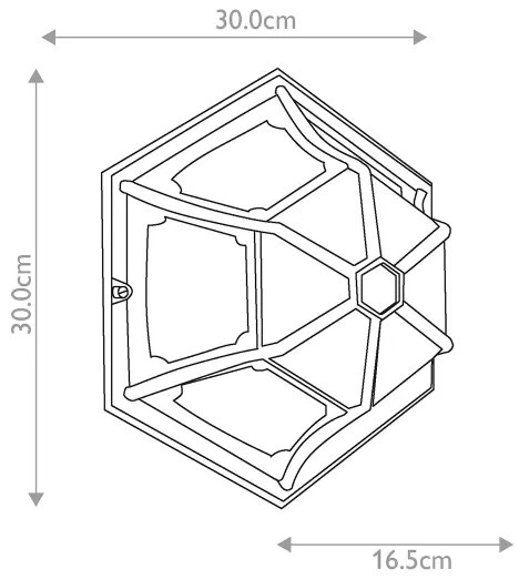 Elstead PR12-BLACK - Venkovní stropní svítidlo PARISH 1xE27/60W/230V IP44
