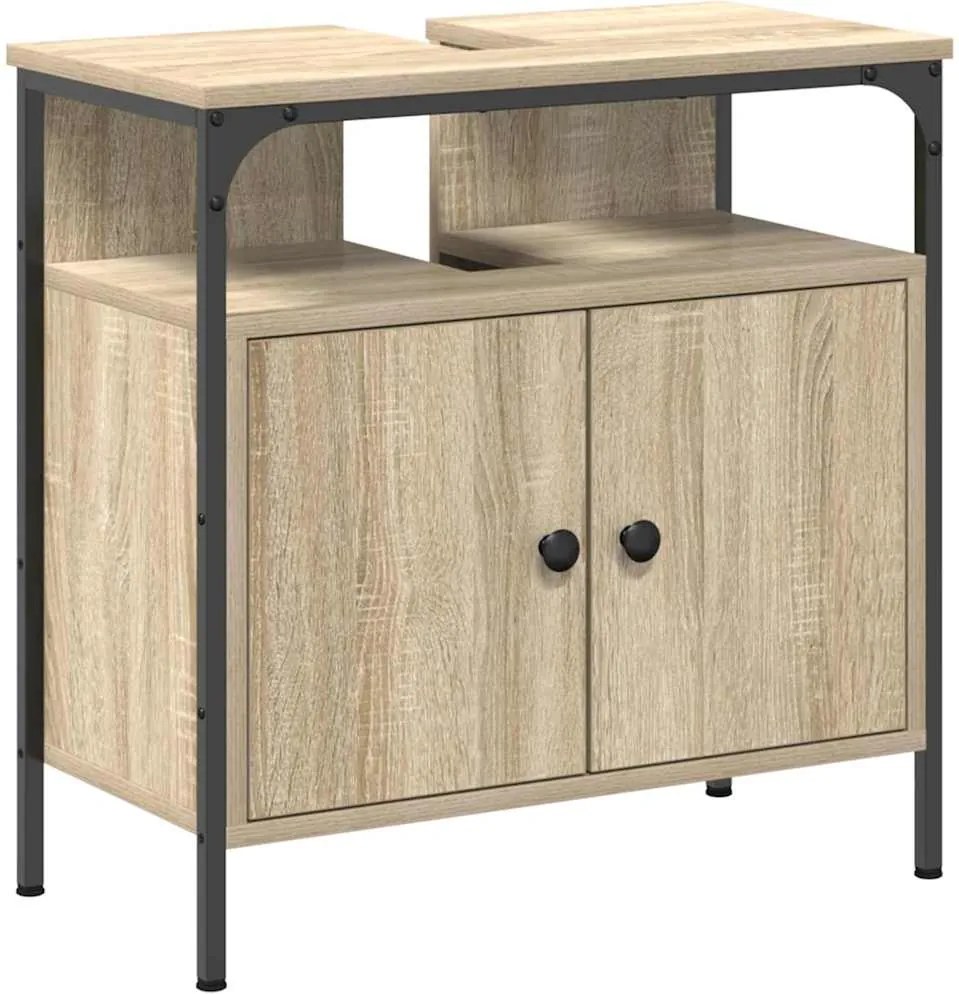 Sada koupelnového nábytku 3 ks Sonoma dub 33 x 33 x 185,5 cm 3399392
