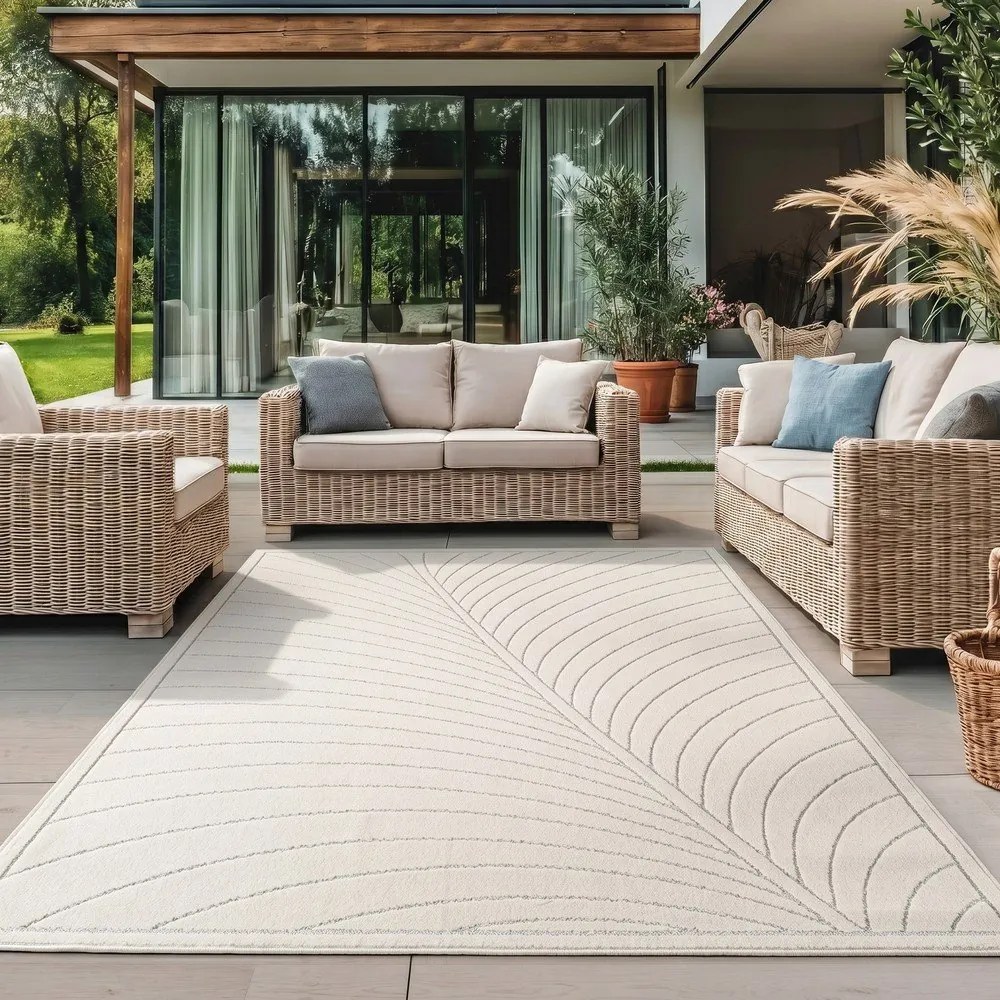 Krémový vnitřní a venkovní koberec 120x170 cm Nova 1204 – Ayyildiz Carpets