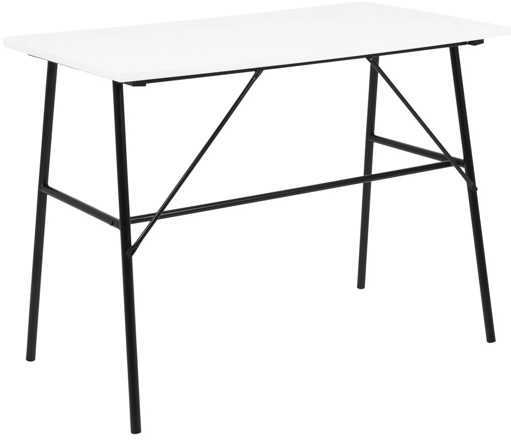 Actona Bílo-černý konferenční stůl Hogan 100x55x75 cm