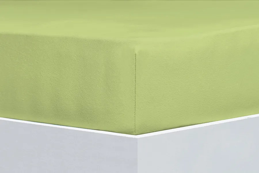 Prostěradlo Florella Fein Jersey 55 Limone, 180x200 cm