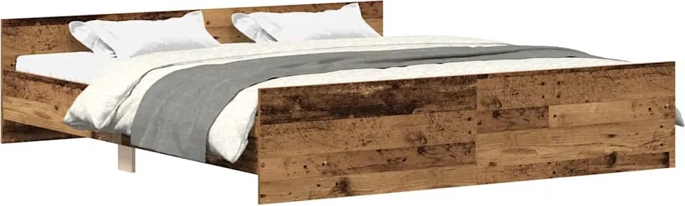 Rám postele bez matrace Staré dřevo 180x200cm Technické dřevo 3328760