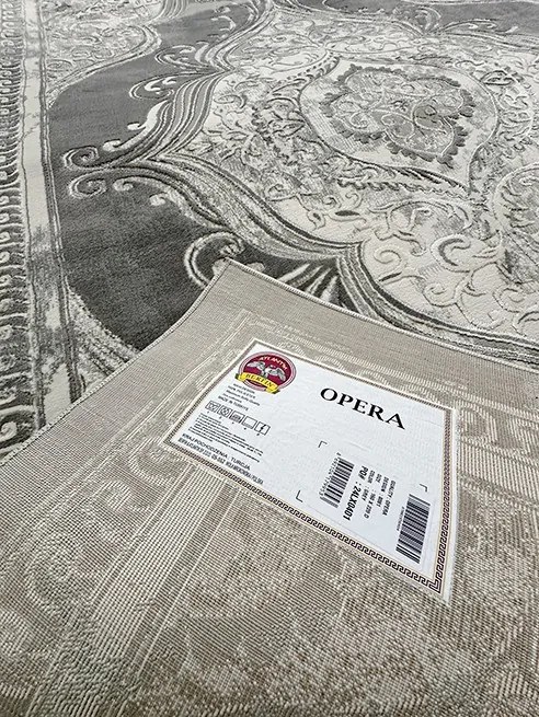 BE Koberec Opera 8081 GREY - šedý obdélníkový Rozměr: 60x100 cm