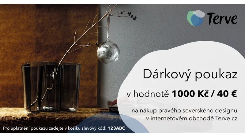 Vánoční dárkový poukaz na 1000 Kč