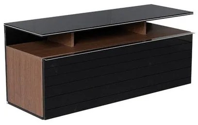 TV stolek Onyx (černá, ořech)