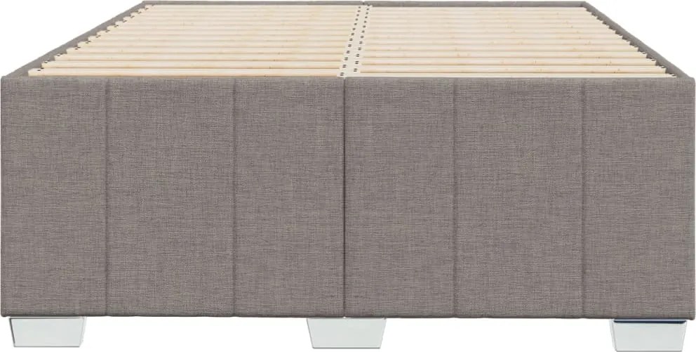 Rám postele bez matrací taupe 120x190 cm textil 3284822