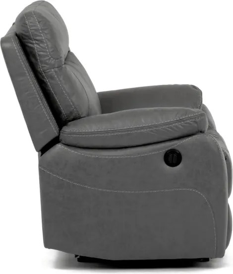 Polohovací křeslo šedé, elektrické TV-4094 GREY3