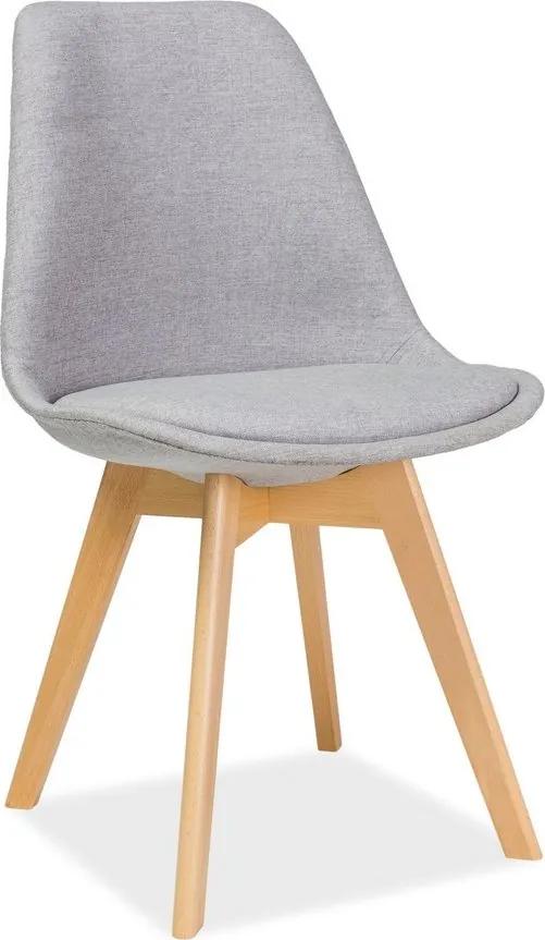 Casarredo - Komfort nábytek Jídelní židle DIOR, buk/světle šedá