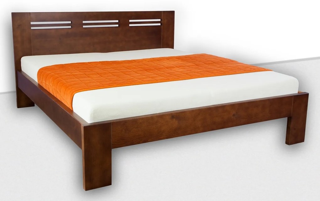 Krajča Manželská postel z masivu Agáta 180 x 220 cm Povrchová úprava: Bezbarvý olej OSMO, Druh dřeva: Buk