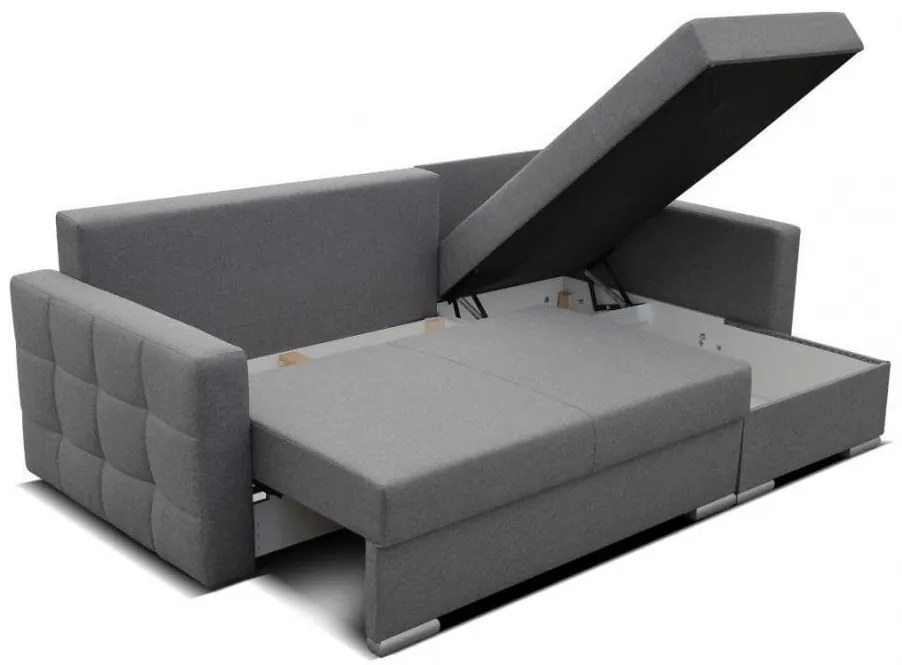 ANTEX ASTI rozkládací sedačka s dvěmi úložnými prostory béžová 225 x 85 x 144 cm