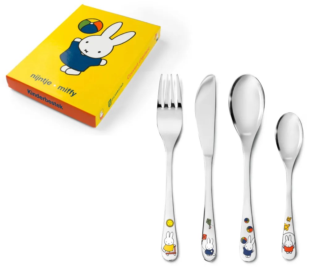 Zilverstad Příbor Miffy sada 4ks