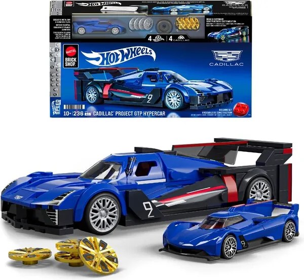 Mattel Brick Shop Hot Wheels Speed series Cadillac Project GTP Hypercar Vícebarevná