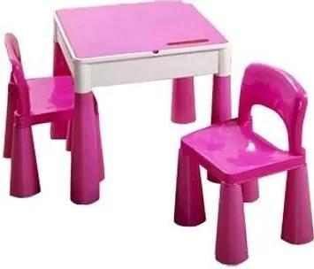 Tega Dětský set Mamut 2 židle a stůl RŮŽOVÝ