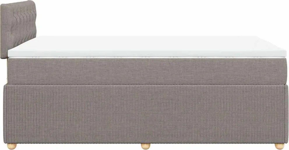 Box spring postel s matrací taupe 120x200 cm textil 3289734