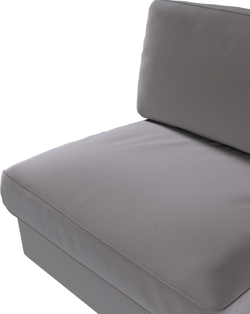 Potah na neskládací křeslo IKEA Kivik barva hnědá látka sametová