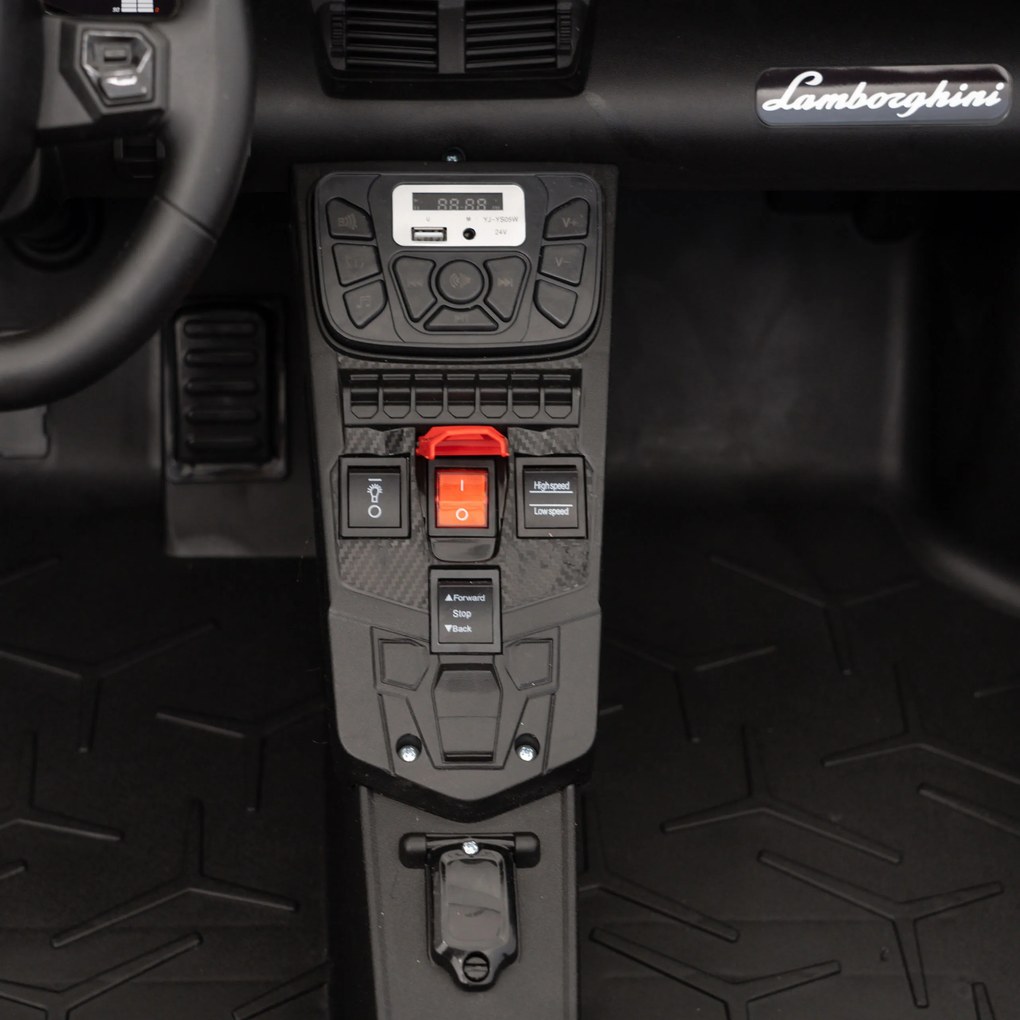 Ramiz Elektrické autíčko Lamborghini Aventador SV pro 2 děti bílé