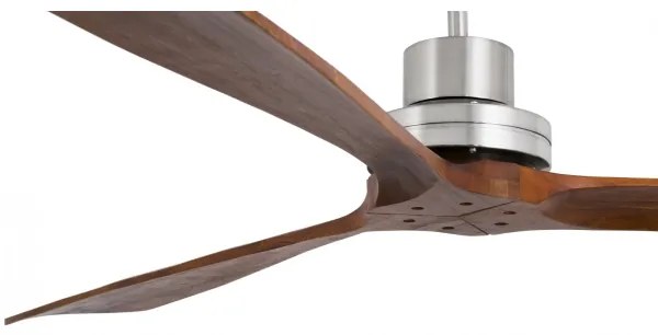 FARO 33464DC-Stropní ventilátor LANTAU XL hnědá/chrom pr.168 cm+dálkové ovládání