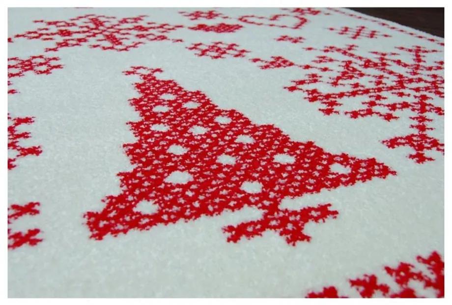 Kusový koberec Vánoce krémový 80x150cm