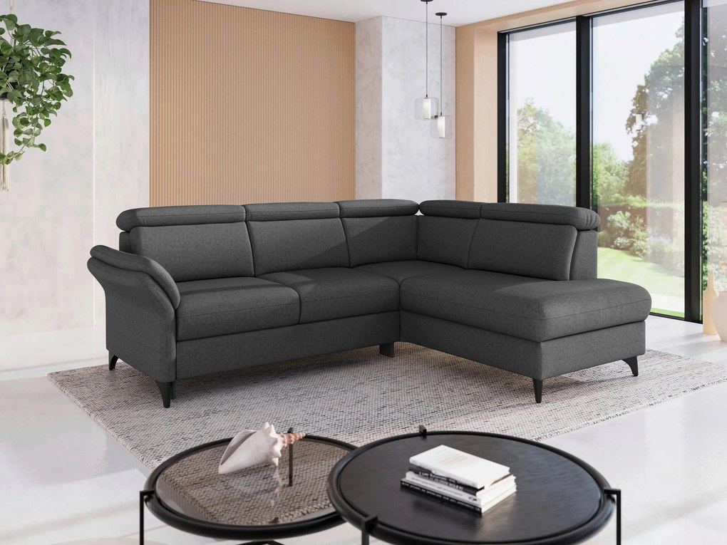 XXXLutz ROHOVÁ SEDAČKA, textil, tmavě šedá Sit & More - Sedací soupravy - 00014402582W