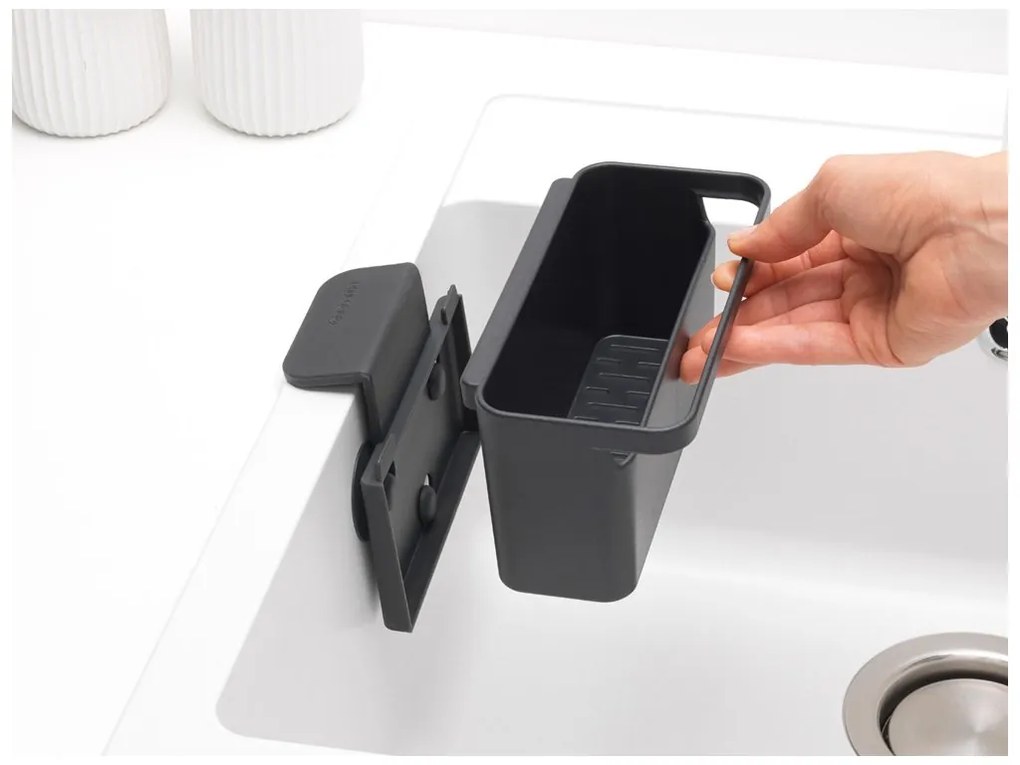 Brabantia SINK SIDE Organizér do dřezu 17,1x12,8x10,5 cm - tmavá šedá