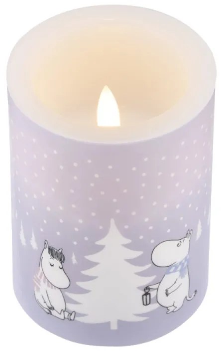 LED svíčka Moomin Snowfall 10cm