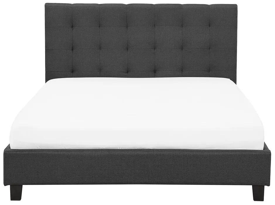 Manželská postel 140 cm ROLLA (s roštem) (tmavě šedá). 1007495