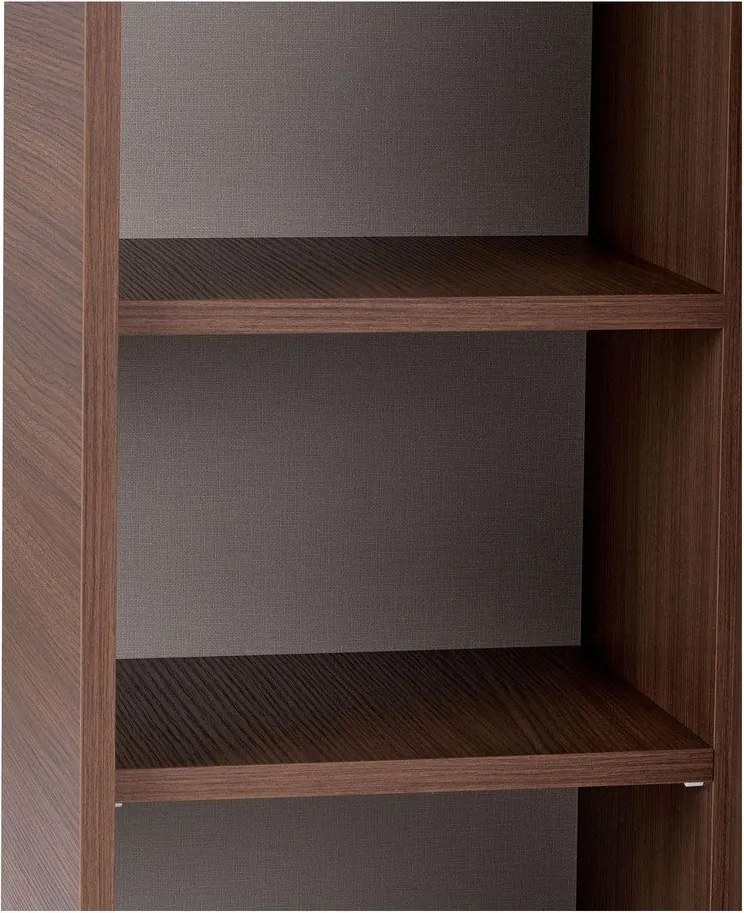 Skříňka v dekoru ořechu v tmavě přírodní barvě 70x110x34 cm Torina – Nordure