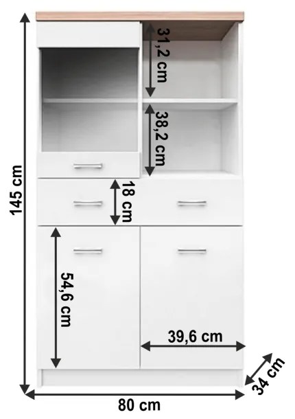 Vitrína TOPTY Tempo Kondela