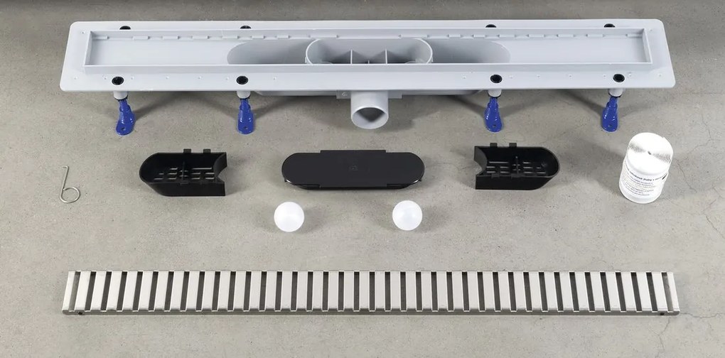 Bruckner Bruckner, Podlahový žlab s roštem z nerezové oceli, L-810, DN50, 700.158.2