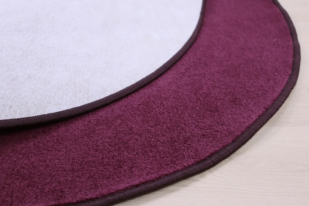Vopi koberce Kusový koberec Eton fialový 48 kruh - 67x67 (průměr) kruh cm