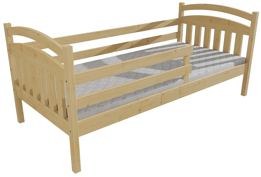 Vomaks Dětská postel DP 015 se zábranou Rozměr: 80 x 200 cm, Barva: barva bílá