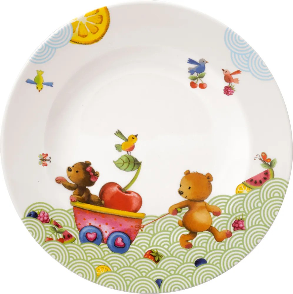 Villeroy&Boch Villeroy & Boch Hungry as a Bear mělký dětský talíř, Ø21.5 cm