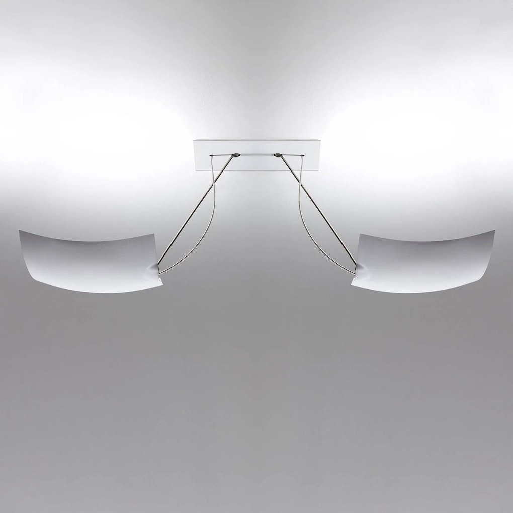 Ingo Maurer 2x18x18 LED stropní světlo, 2 zdroje