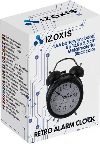 Retro budík s LED podsvícením