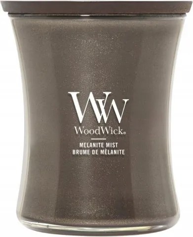 Melanite Mist – Woodwick – střední vonná svíčka s dřevěným knotem