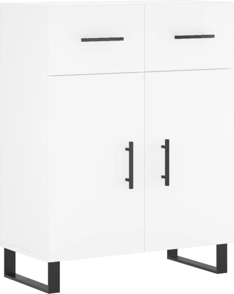 Skříň highboard bílá 69,5 x 34 x 180 cm kompozitní dřevo 3200537
