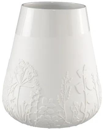Räder Bílá porcelánová váza FLOWERS